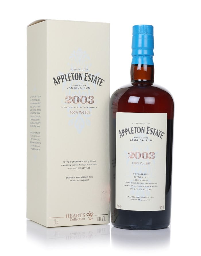 Appleton Estate 18 Year Old 2003 - Hearts Collection – The Drink Shop
